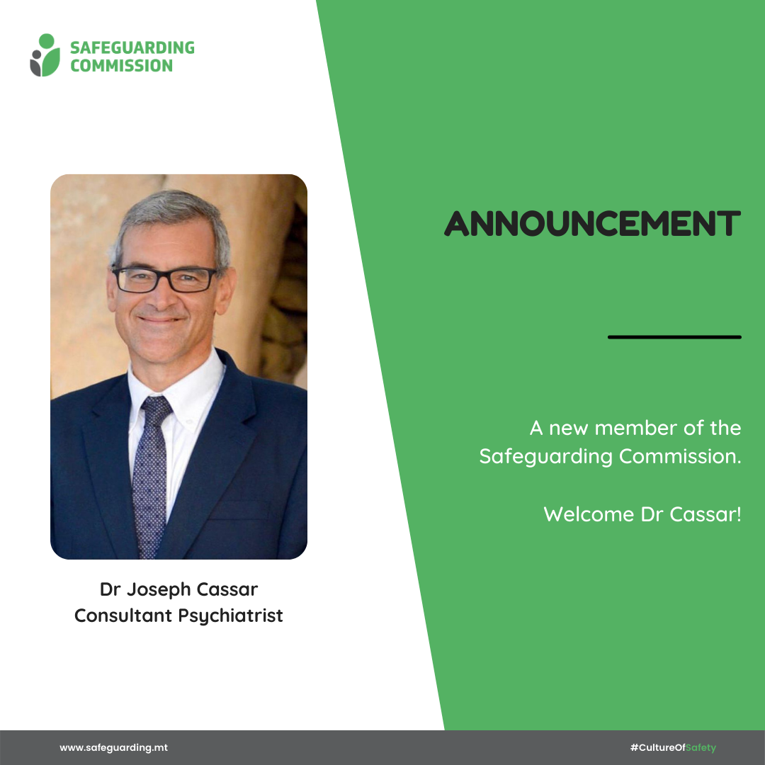 Welcome to the team Dr Cassar! – Safeguarding Commission